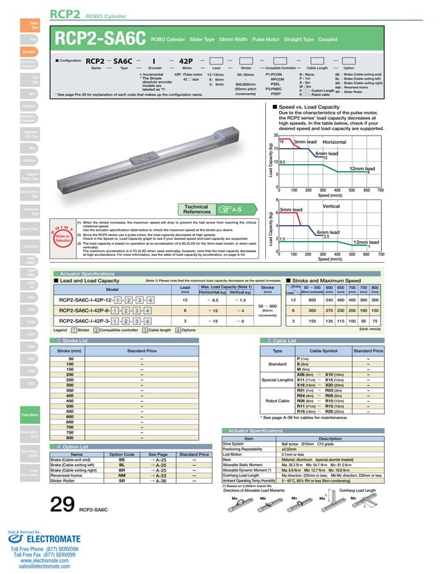 Iai rcp2 sa6_c_specsheet | PDF