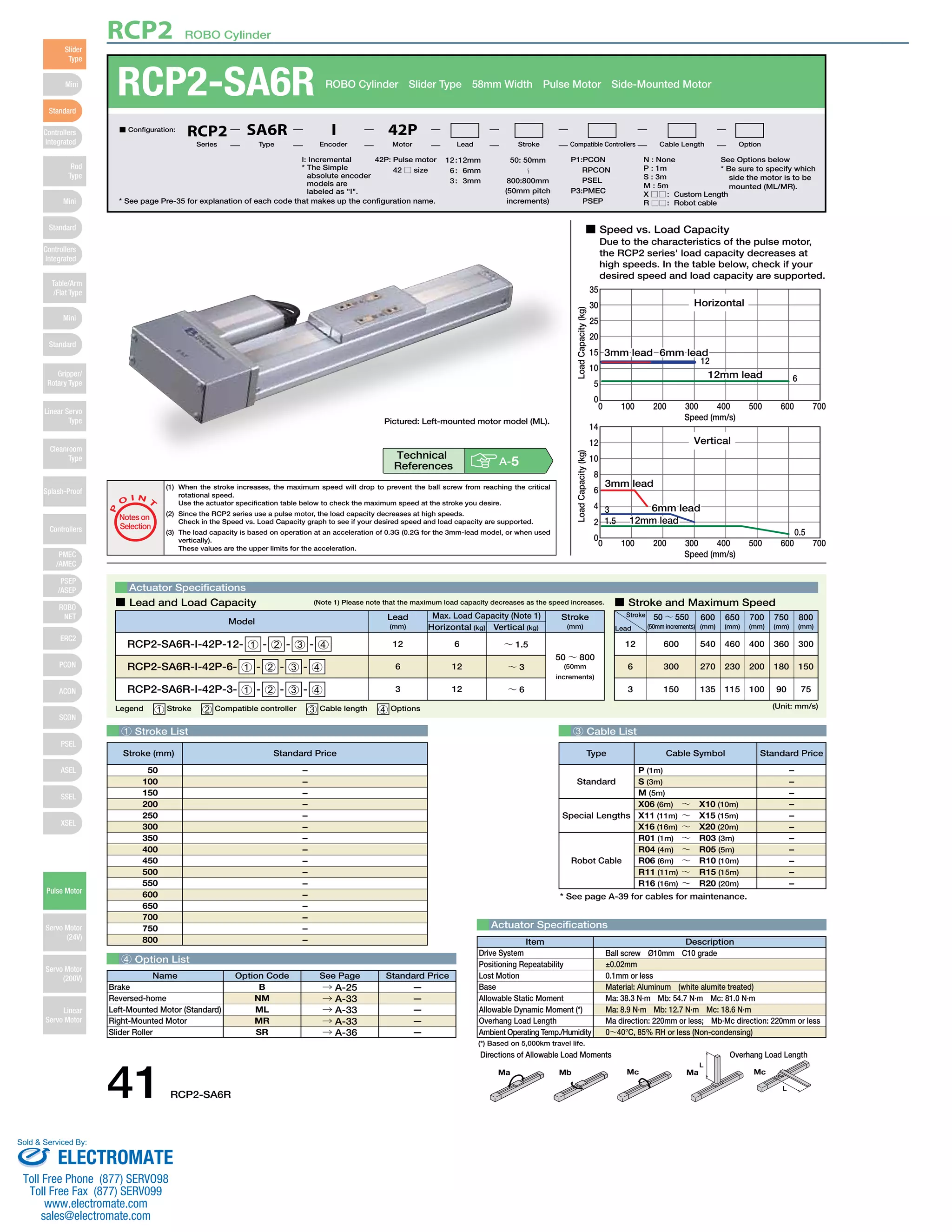 Iai rcp2 sa6_r_specsheet | PDF