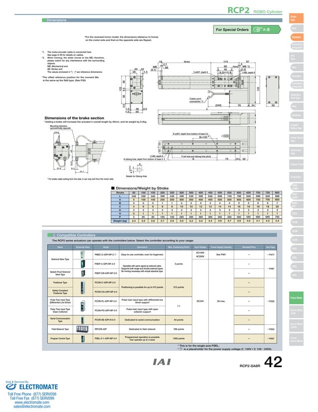 Iai rcp2 sa6_r_specsheet | PDF