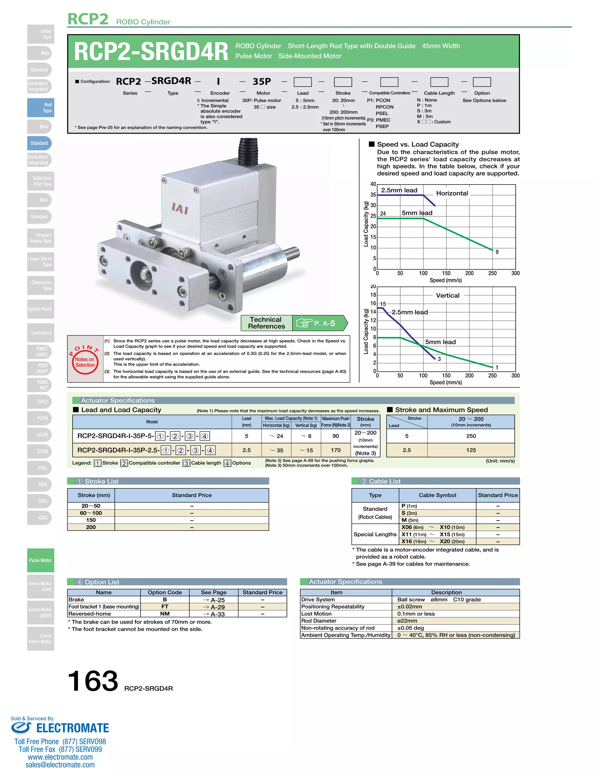 Iai rcp2 srgd4_r_specsheet | PDF | Radio Control | Hobbies & Interests