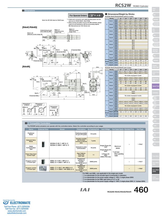 Iai rcp2 w_rcaw_rcsaw_specsheet | PDF