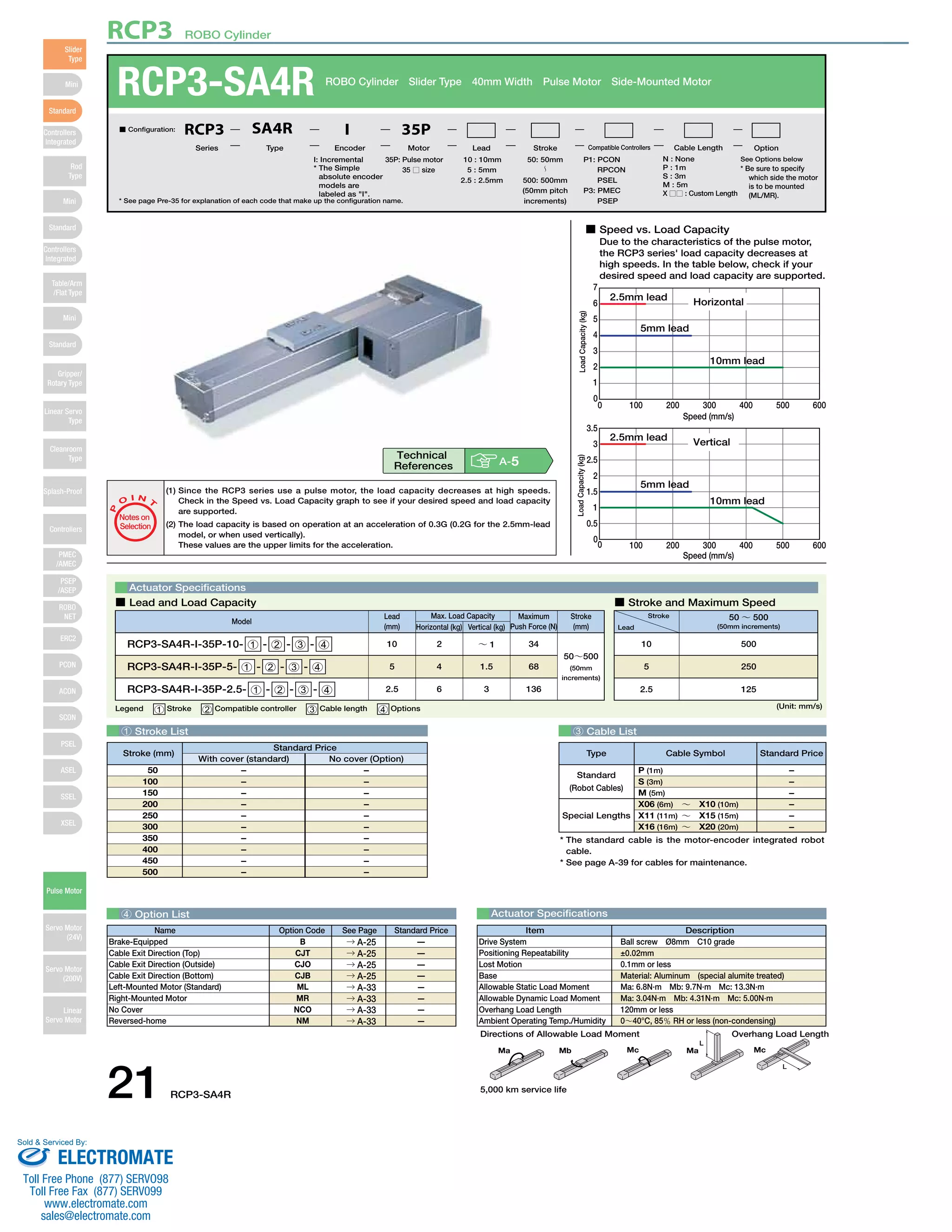 Iai rcp3 sa4_r_specsheet | PDF
