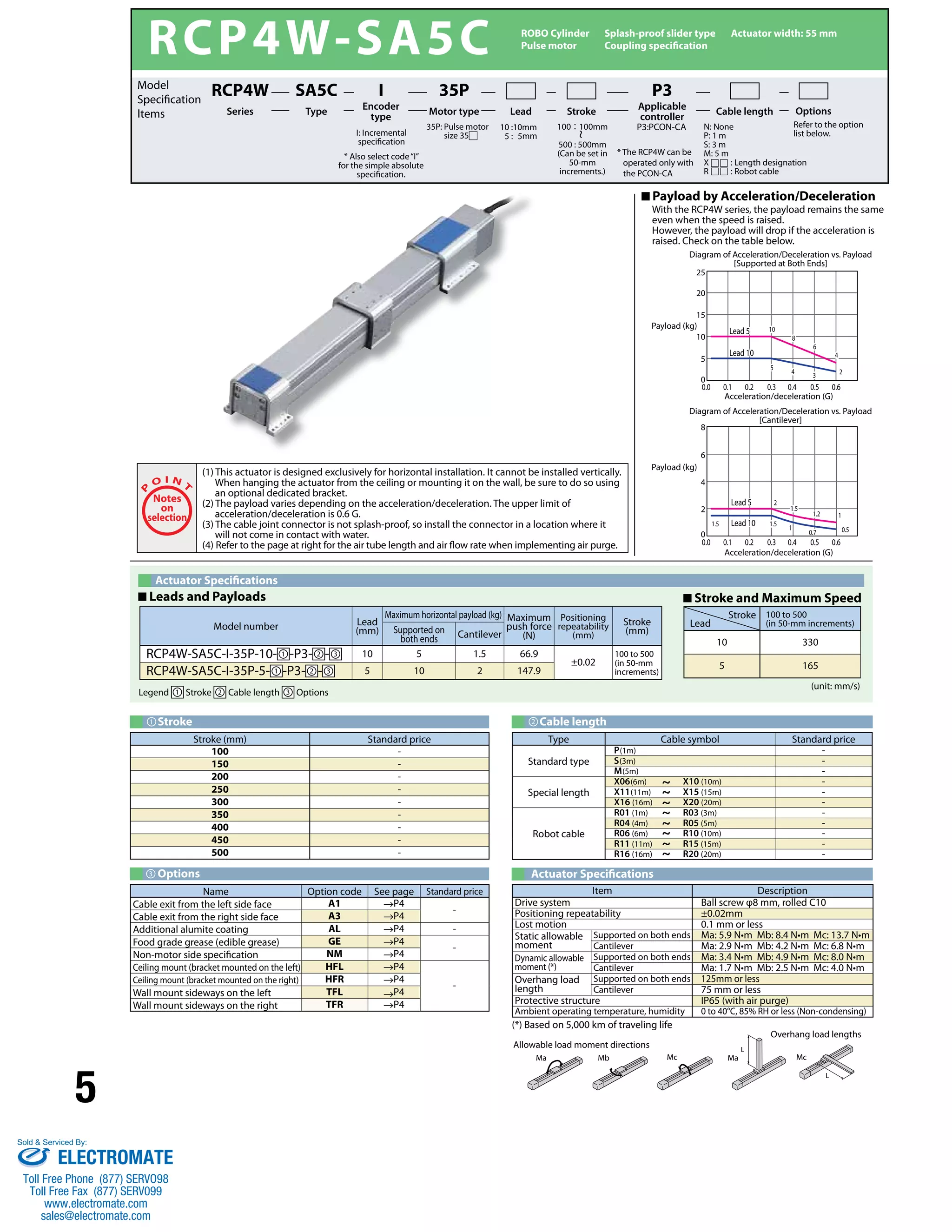 Iai rcp4 w_specsheet | PDF