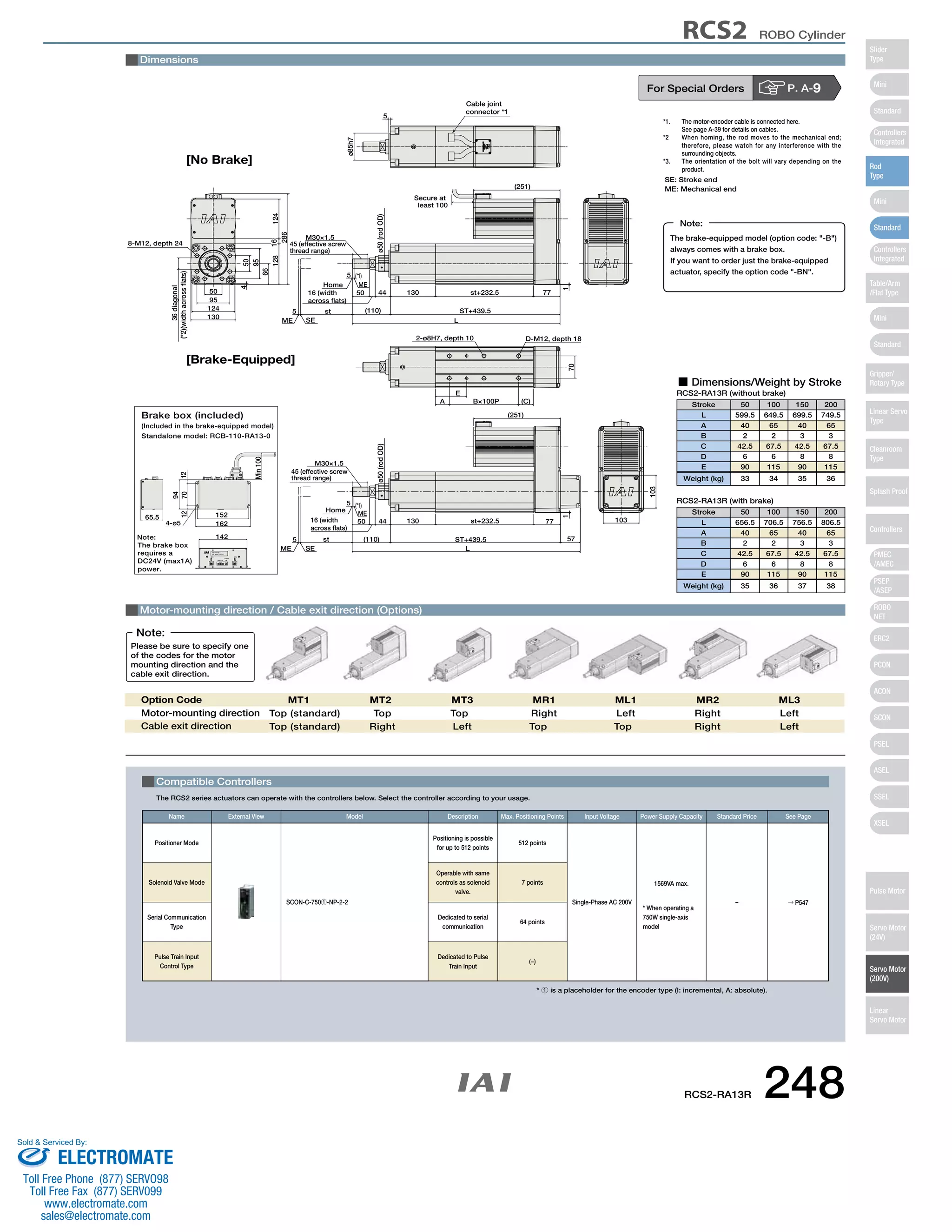Iai rcs2 ra13-r_specsheet | PDF