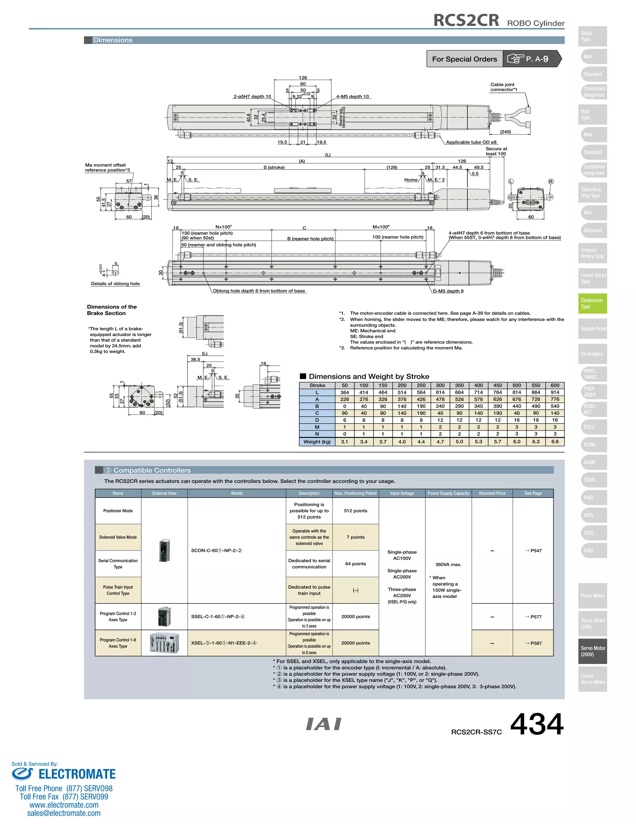 Iai rcs2 cr_ss7c_specsheet | PDF