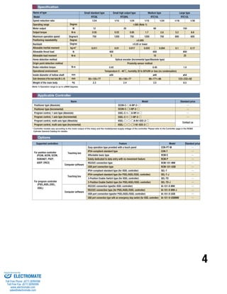 Iai rcs2 rtc_specsheet | PDF
