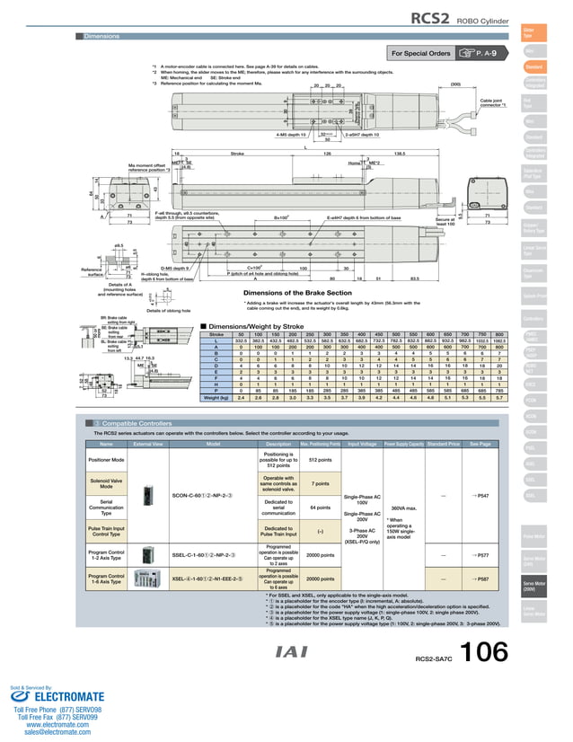 Iai rcs2 sa7_c_specsheet | PDF