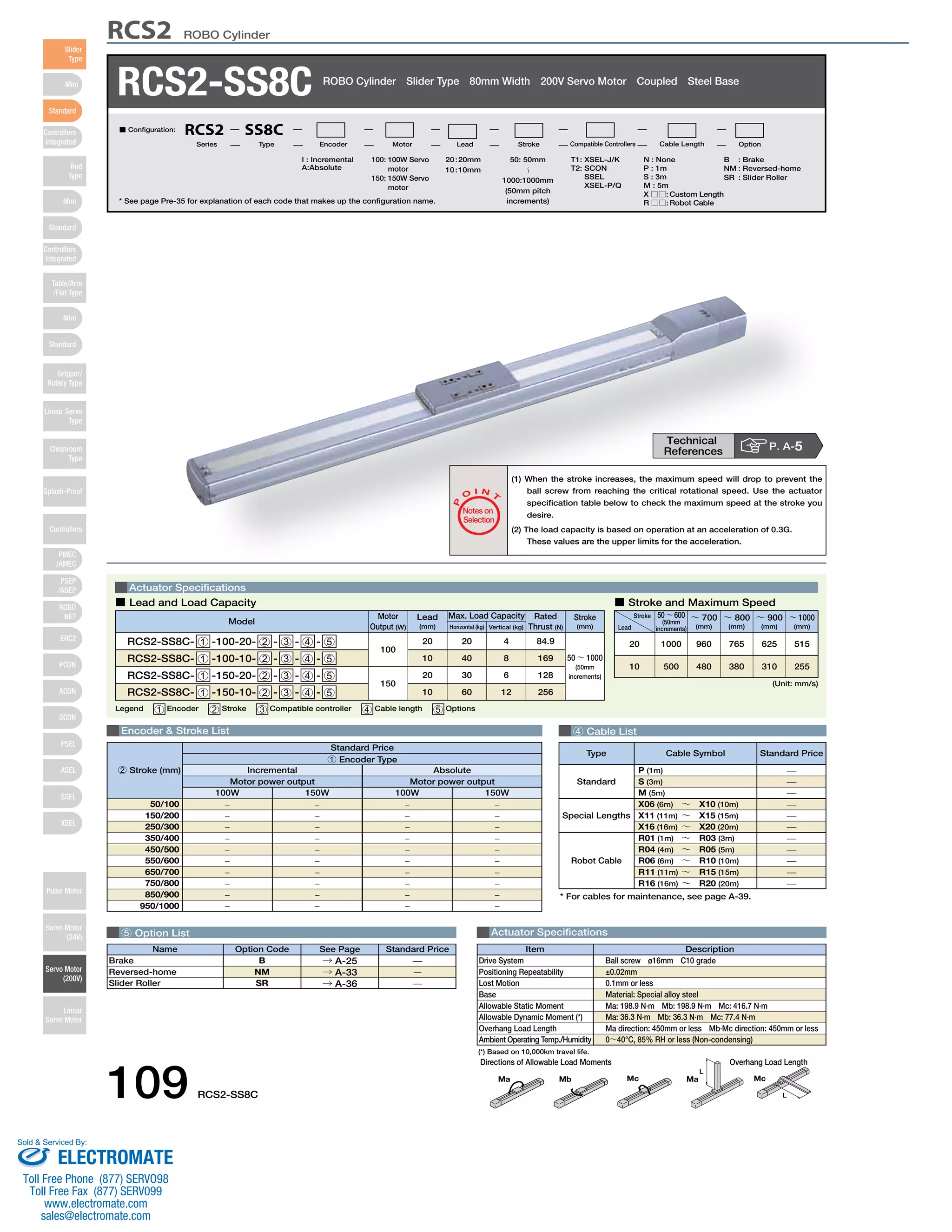 Iai rcs2 ss8_c_specsheet | PDF