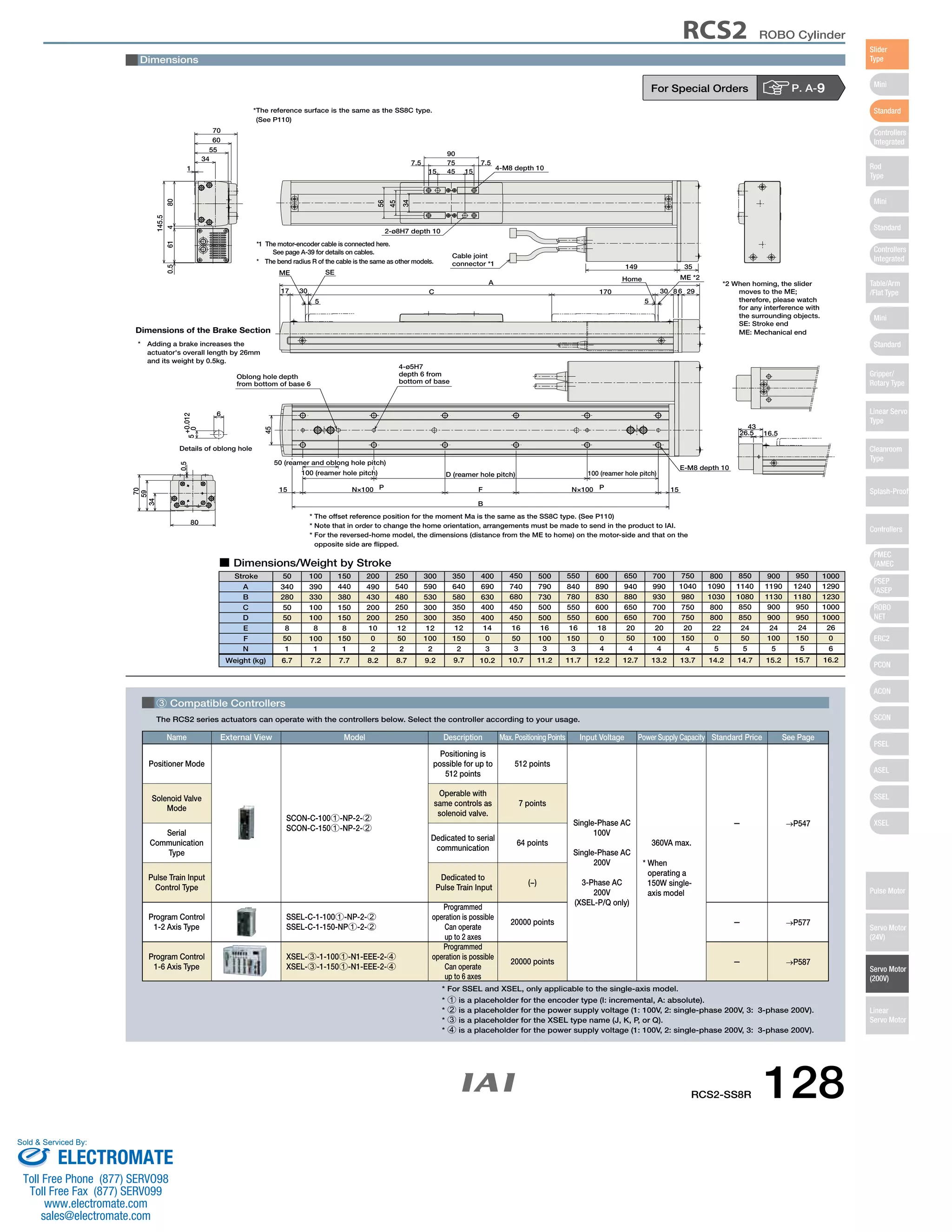 Iai rcs2 ss8_r_specsheet | PDF