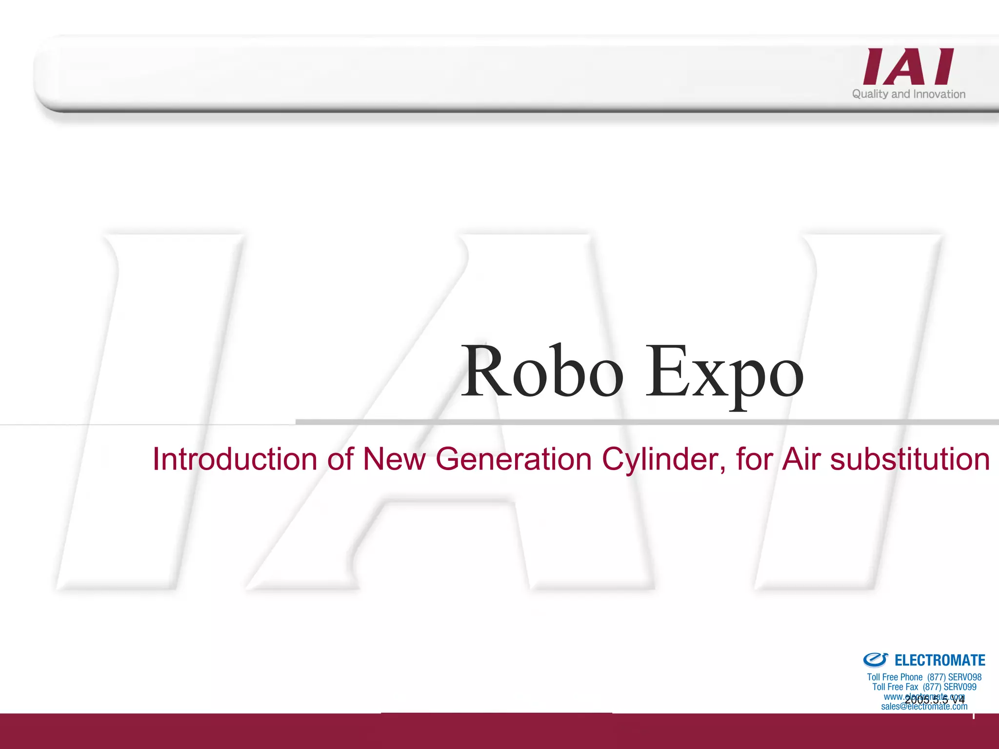 IAI robo expo presentation 2005 | PDF