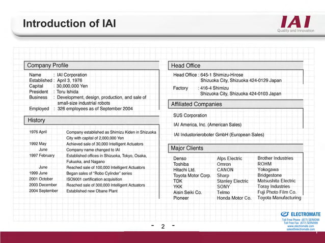 Iai Robo Expo Presentation 2005 Pdf