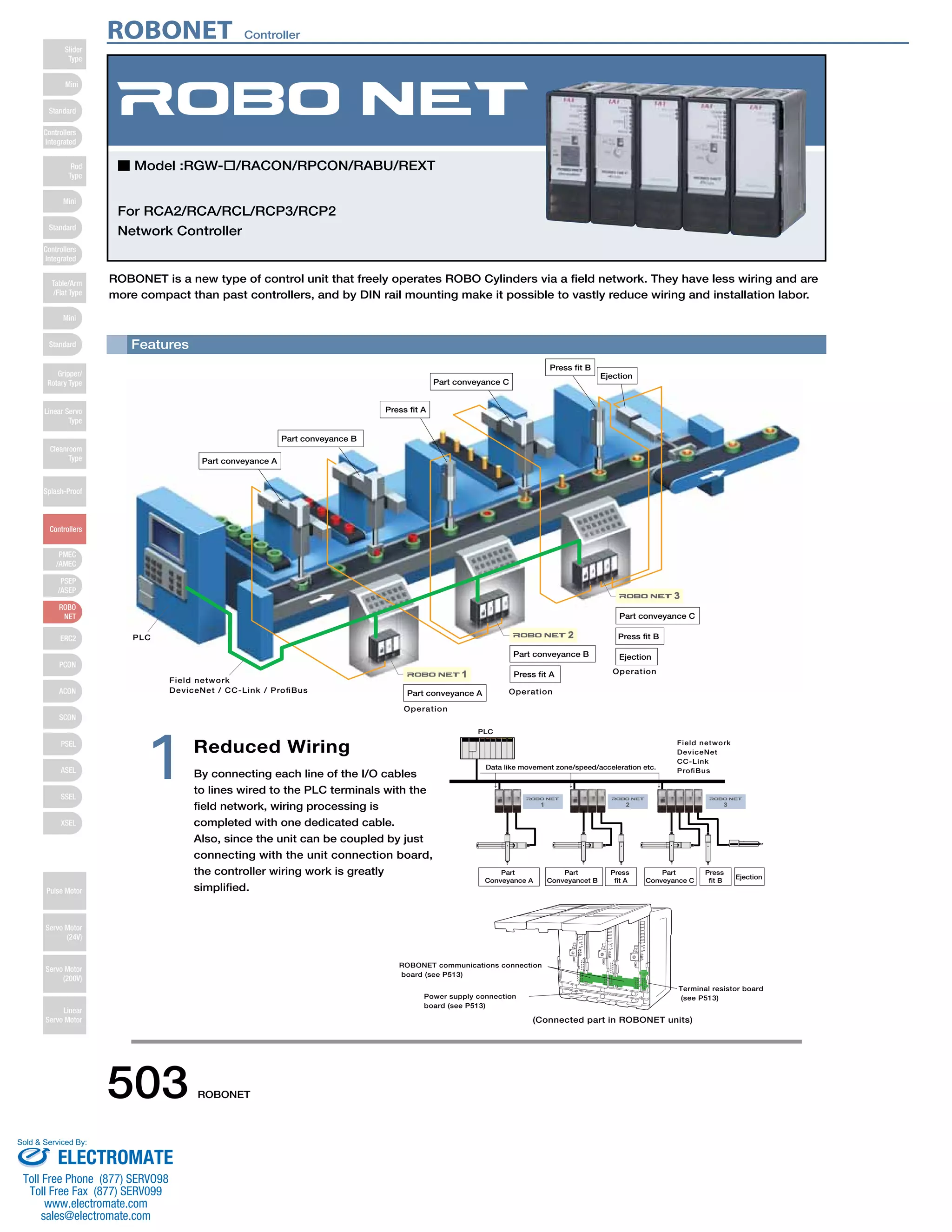 Iai robonet network_controller_specsheet | PDF