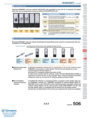 Iai robonet network_controller_specsheet | PDF