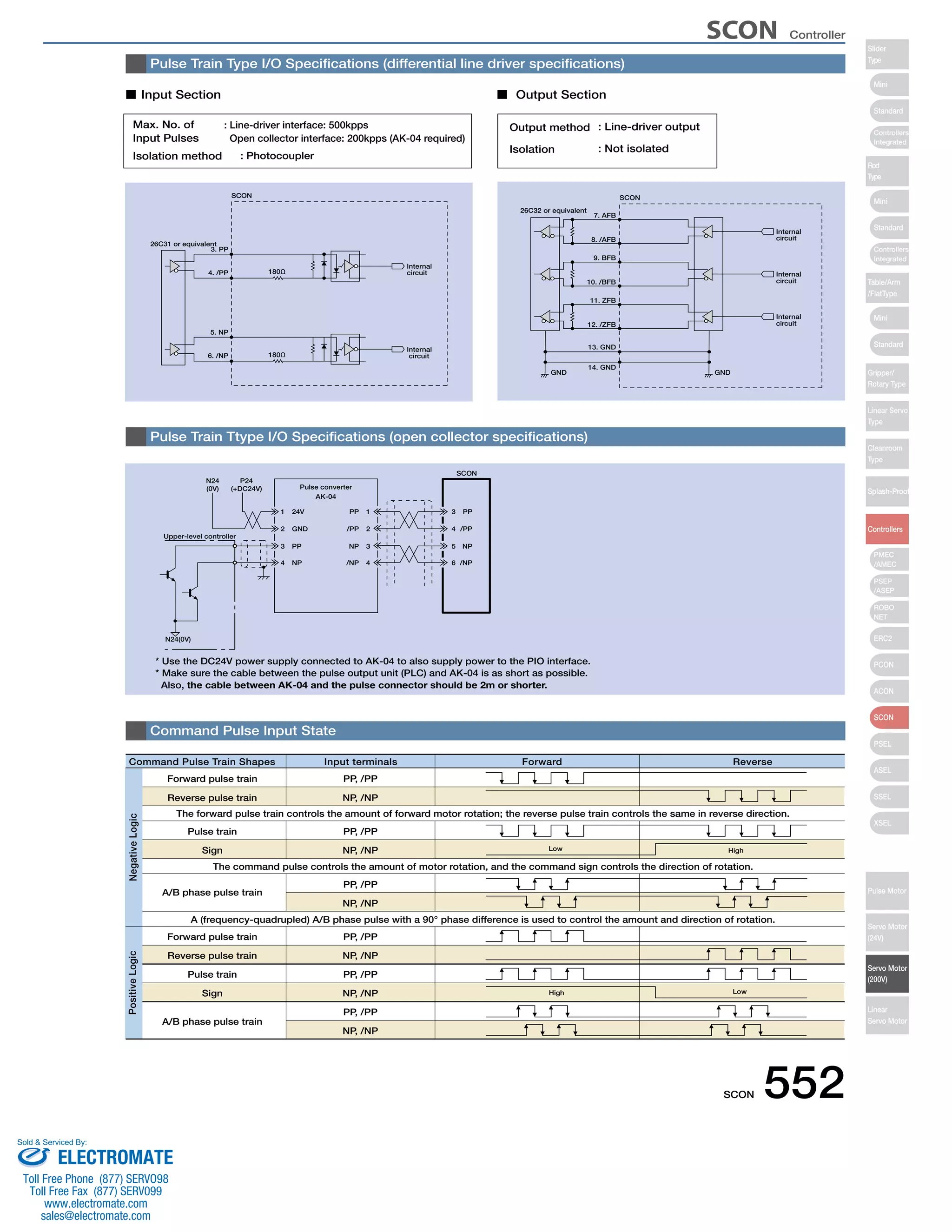 Iai scon controller_specsheet | PDF