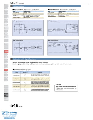 Iai scon controller_specsheet | PDF