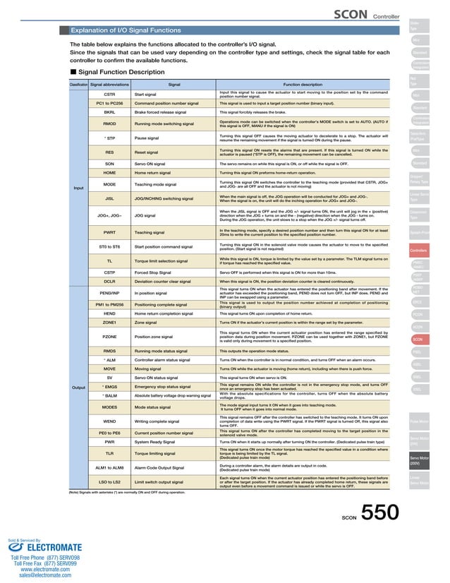 Iai scon controller_specsheet | PDF