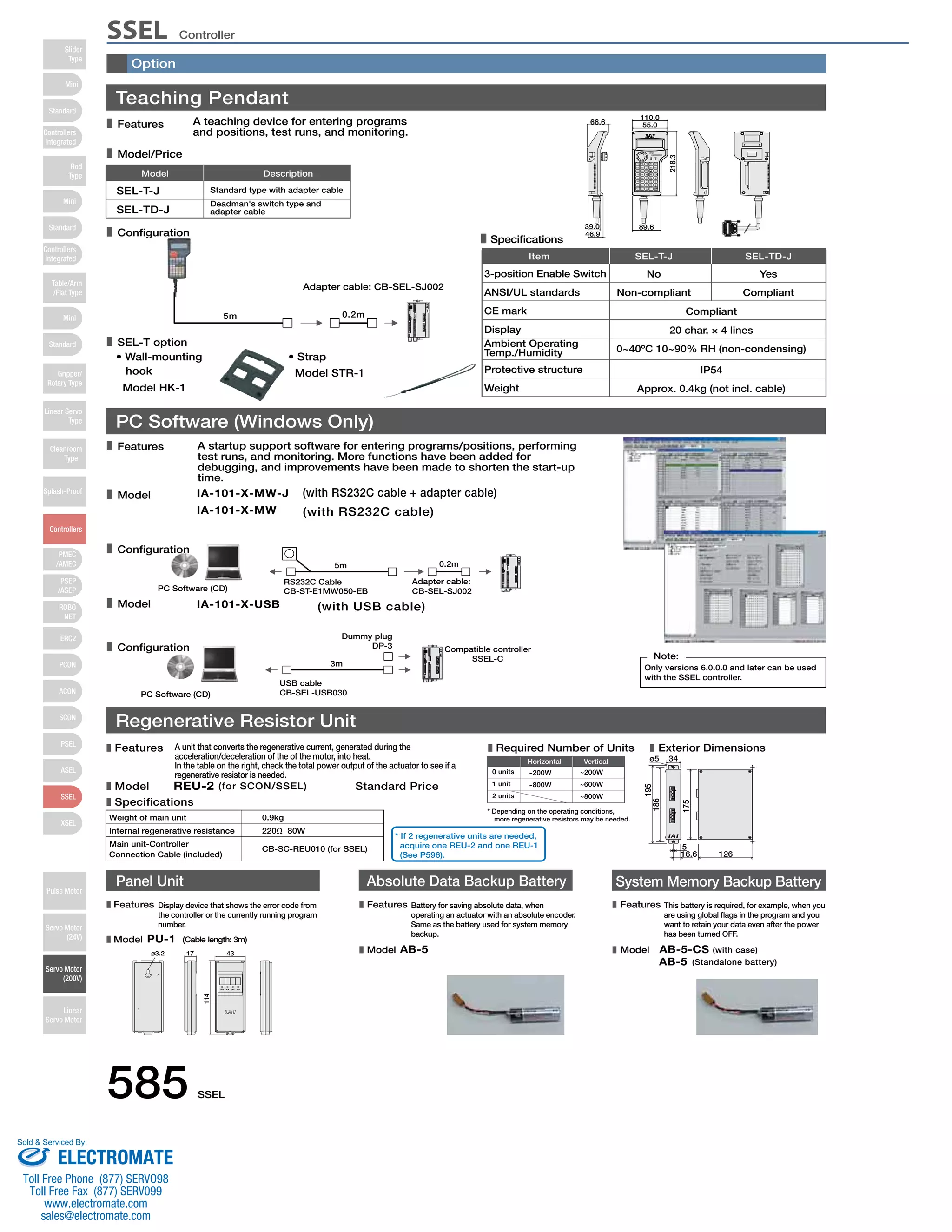 Iai ssel controller_specsheet | PDF
