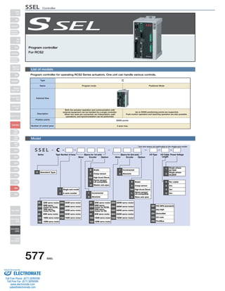 Iai ssel controller_specsheet | PDF