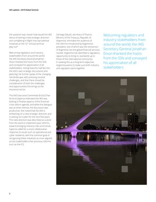 International Association of Insurance Supervisors (IAIS) strategic ...