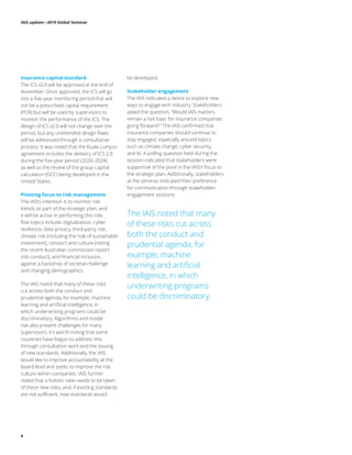 International Association of Insurance Supervisors (IAIS) strategic ...