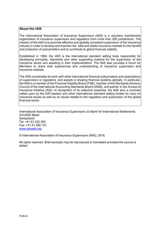 IAIS systemic risk from insurance product features june 2016 | PDF ...