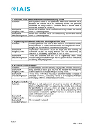 IAIS systemic risk from insurance product features june 2016 | PDF ...