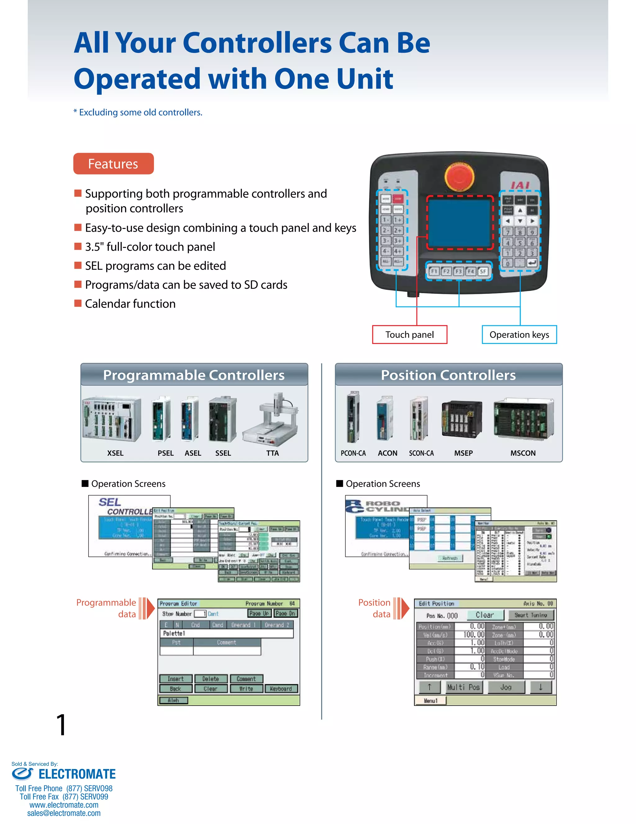 Iai tb 01-teaching_pendant_specsheet | PDF | Computer Peripherals | Computing
