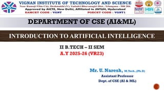 Introduction to Artificial Intelligence UNIT-1.pptx