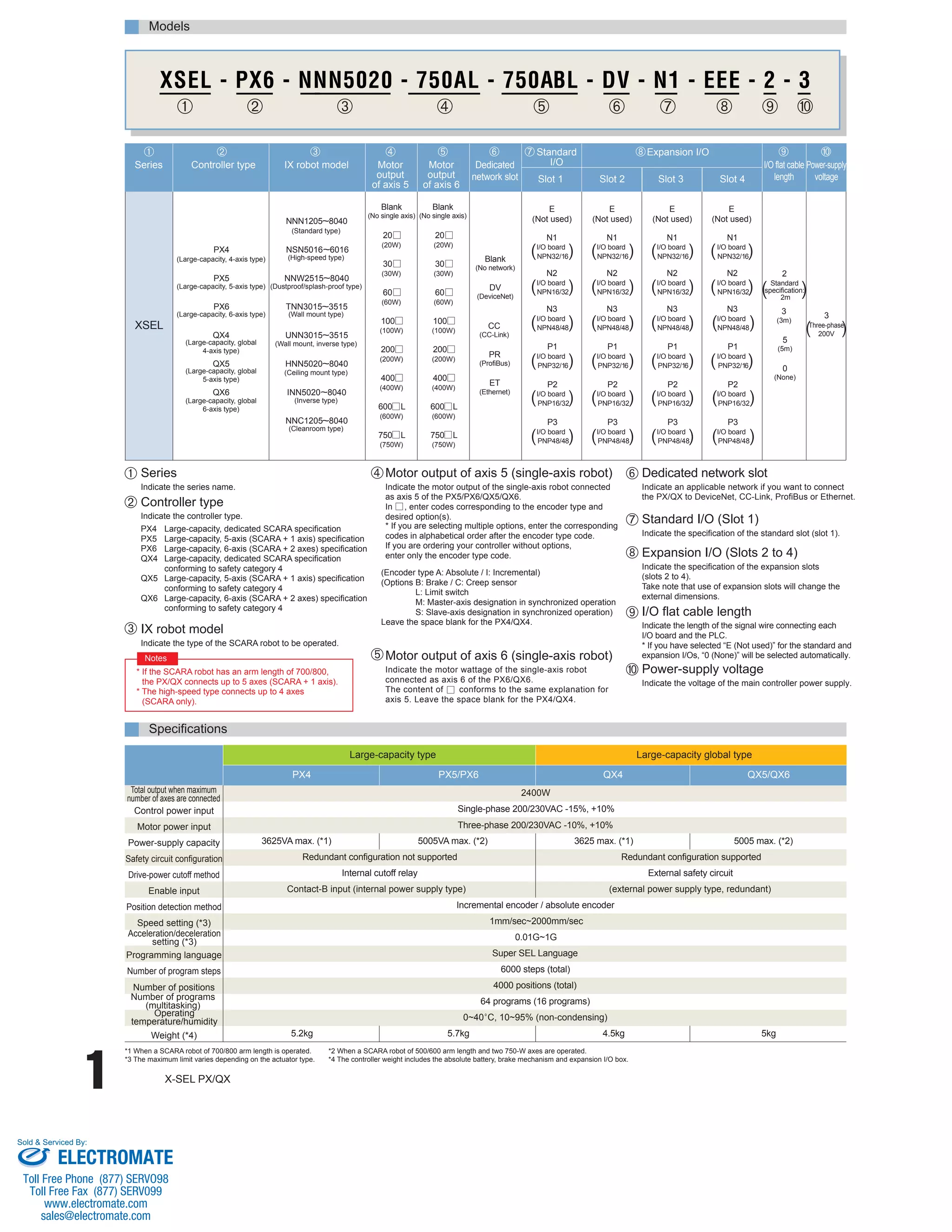 Iai xsel px_qx_specsheet | PDF | Computer Peripherals | Computing
