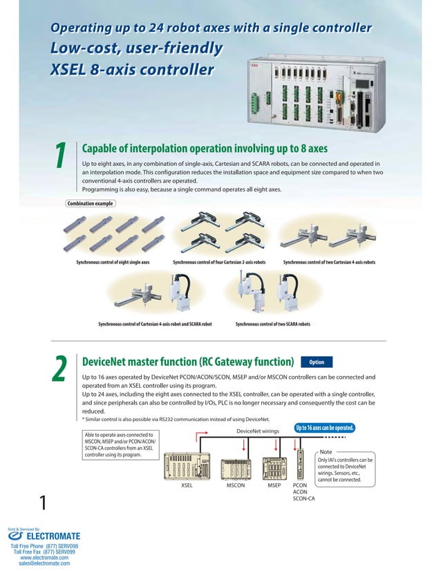 Iai xsel r_s_specsheet | PDF