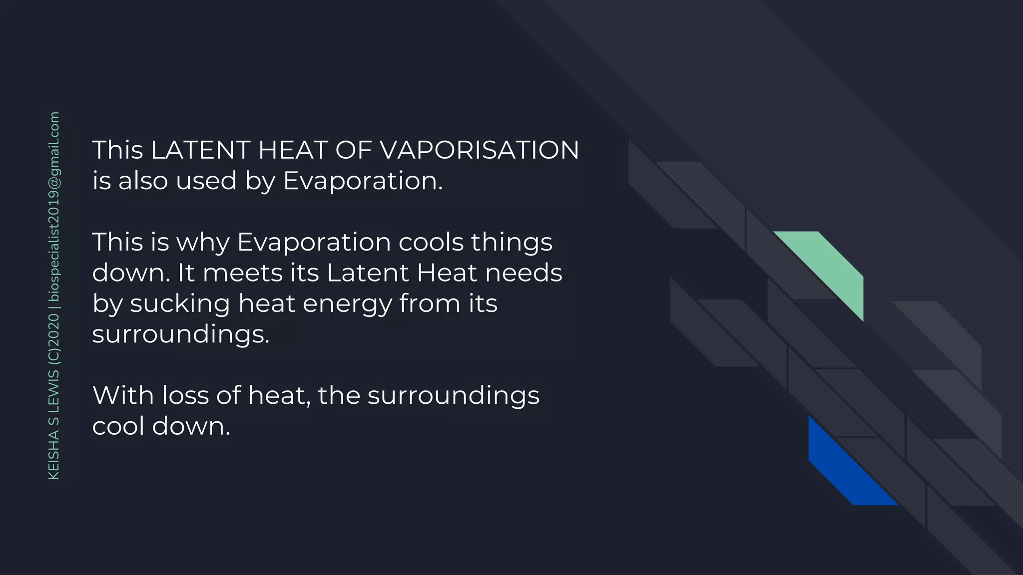 CSEC Science - Cooling Effects of Evaporation | PPTX