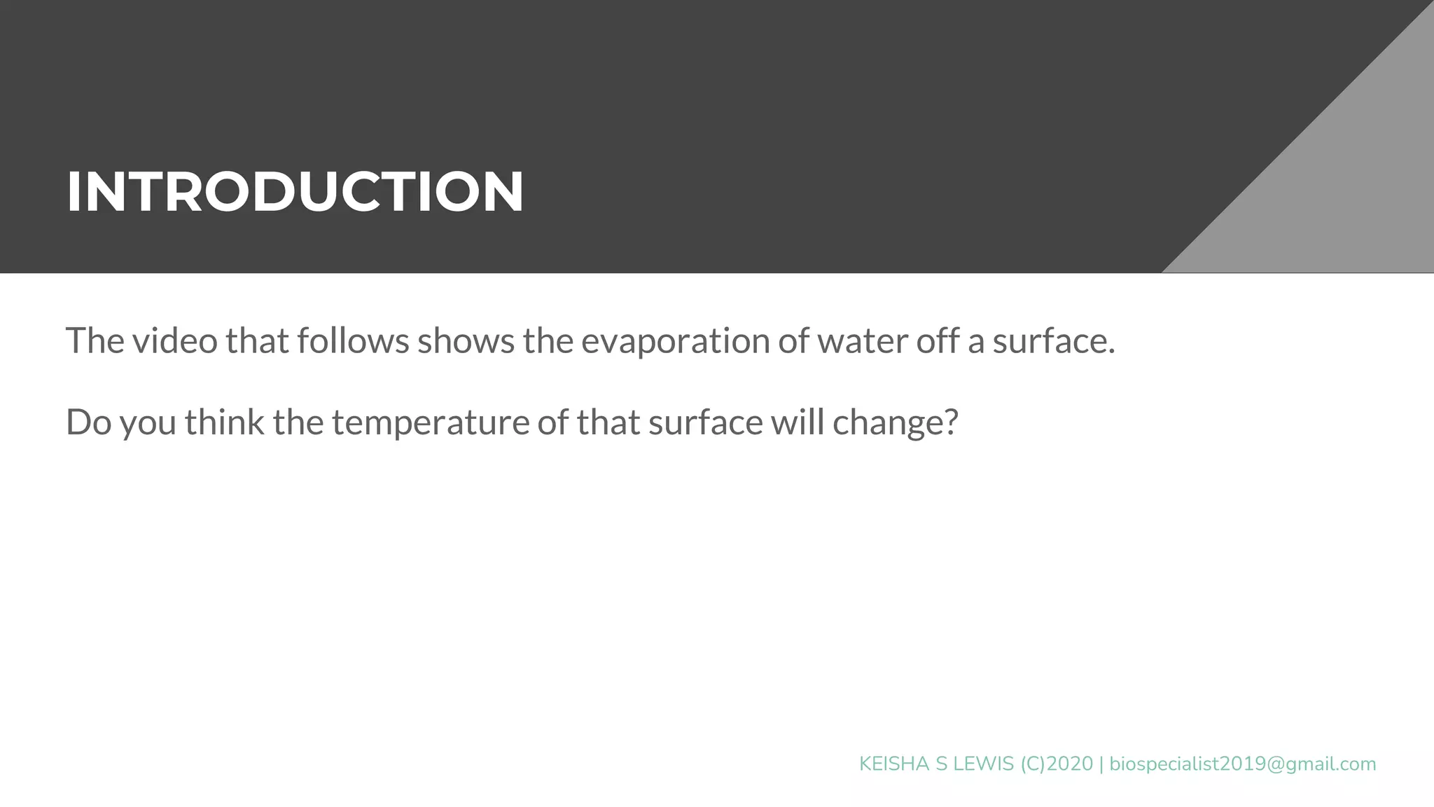 CSEC Science - Cooling Effects of Evaporation | PPTX