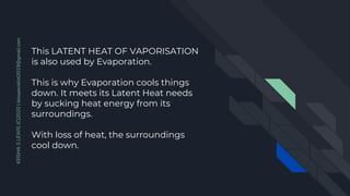 CSEC Science - Cooling Effects of Evaporation | PPTX