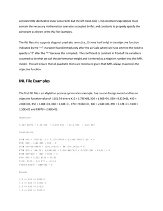 Industrial Linear/Logic/Logistics and Nonlinear Programming Language ...