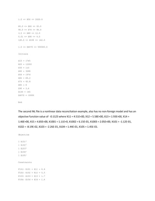 Industrial Linear/Logic/Logistics and Nonlinear Programming Language (ILP/INL) | PDF ...