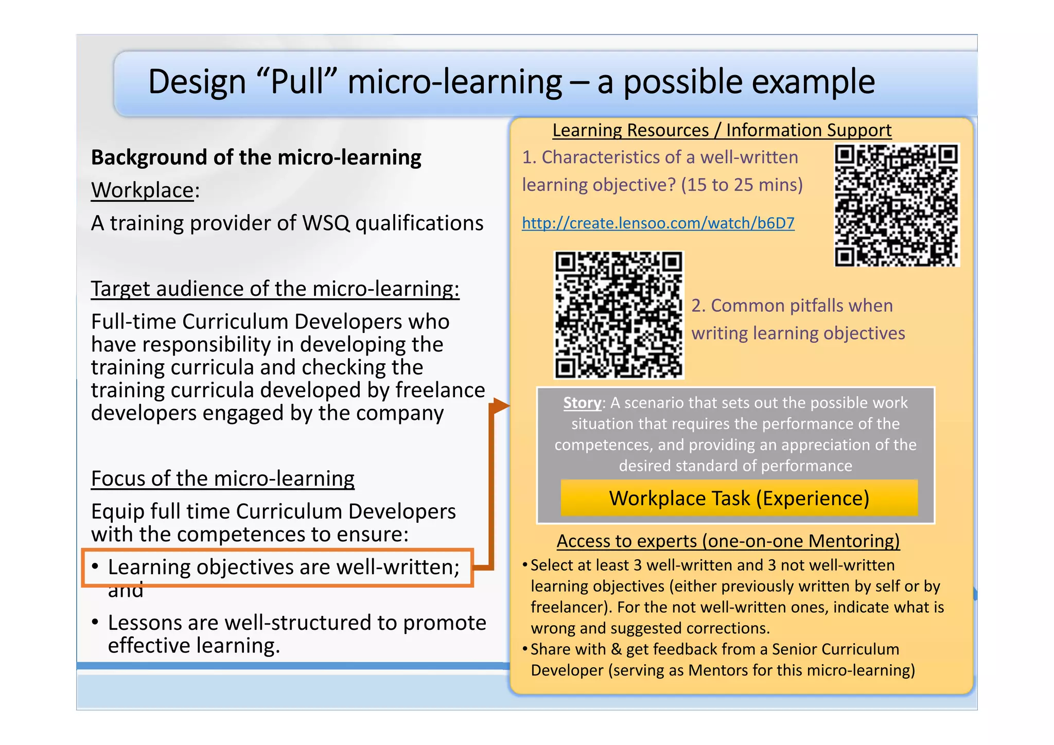 Designing micro-learning for the workplace | PDF