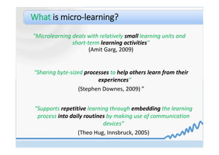Designing micro-learning for the workplace | PDF