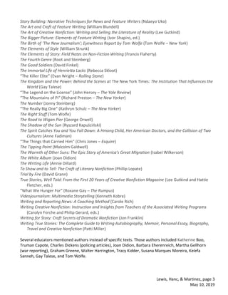 IALJS-14 Literary Journalism 101: Teaching Toolkit Panel—Successful ...