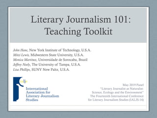Literary Journalism 101: Teaching Toolkit | PPT