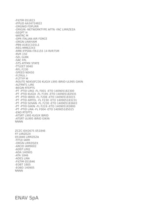 Documento banca dati Enav 2 | PDF