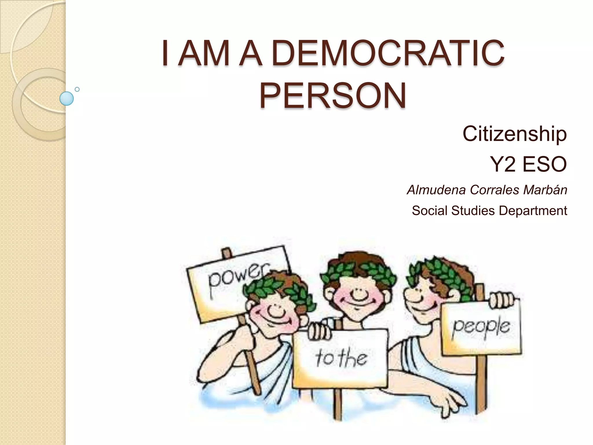 I am a democratic person | PPT