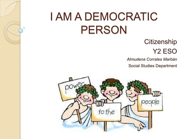 I am a democratic person | PPT