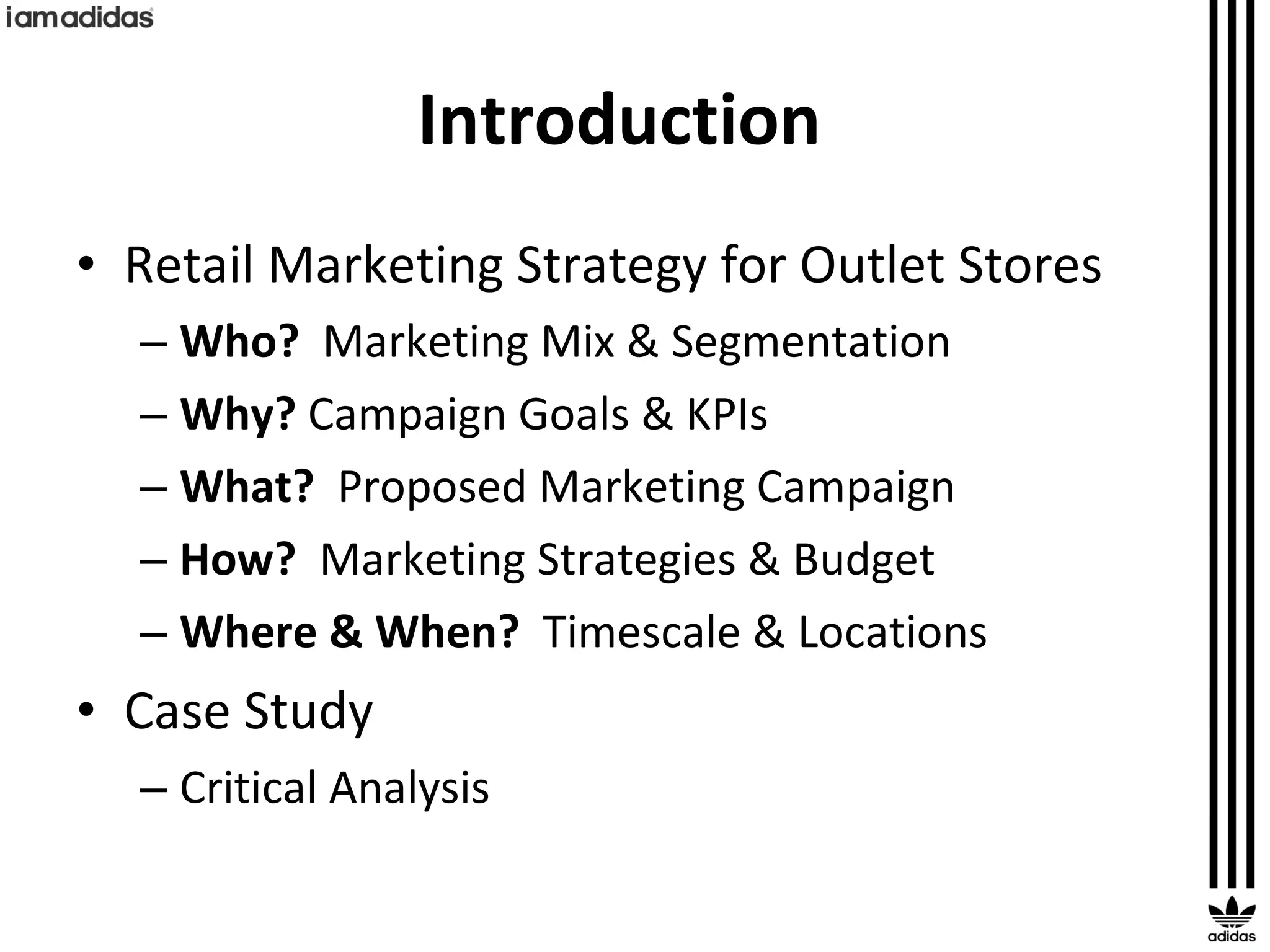 Retail Outlet Marketing Strategy | PPT