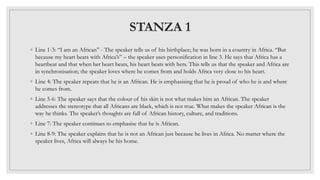 I am an African - analysis.pptx