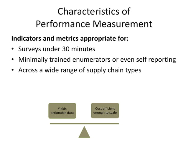 Masterclass Performance Measurement Framework | PDF | Agriculture ...