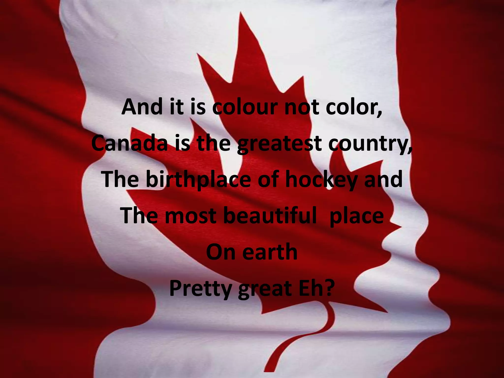 I Am Canadian | PPT