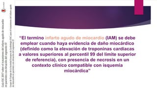 Infarto del miocardio con segmento ST elevado | PPTX