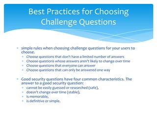 IAM Challenge Questions | PPTX