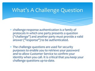 IAM Challenge Questions | PPTX