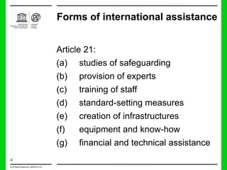 UNESCO - “International assistance mechanism under the 2003 Convention ...